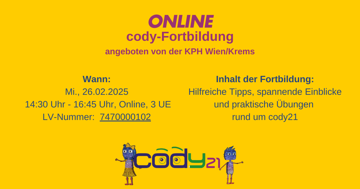 Fortbildung mit cody21 - cody21